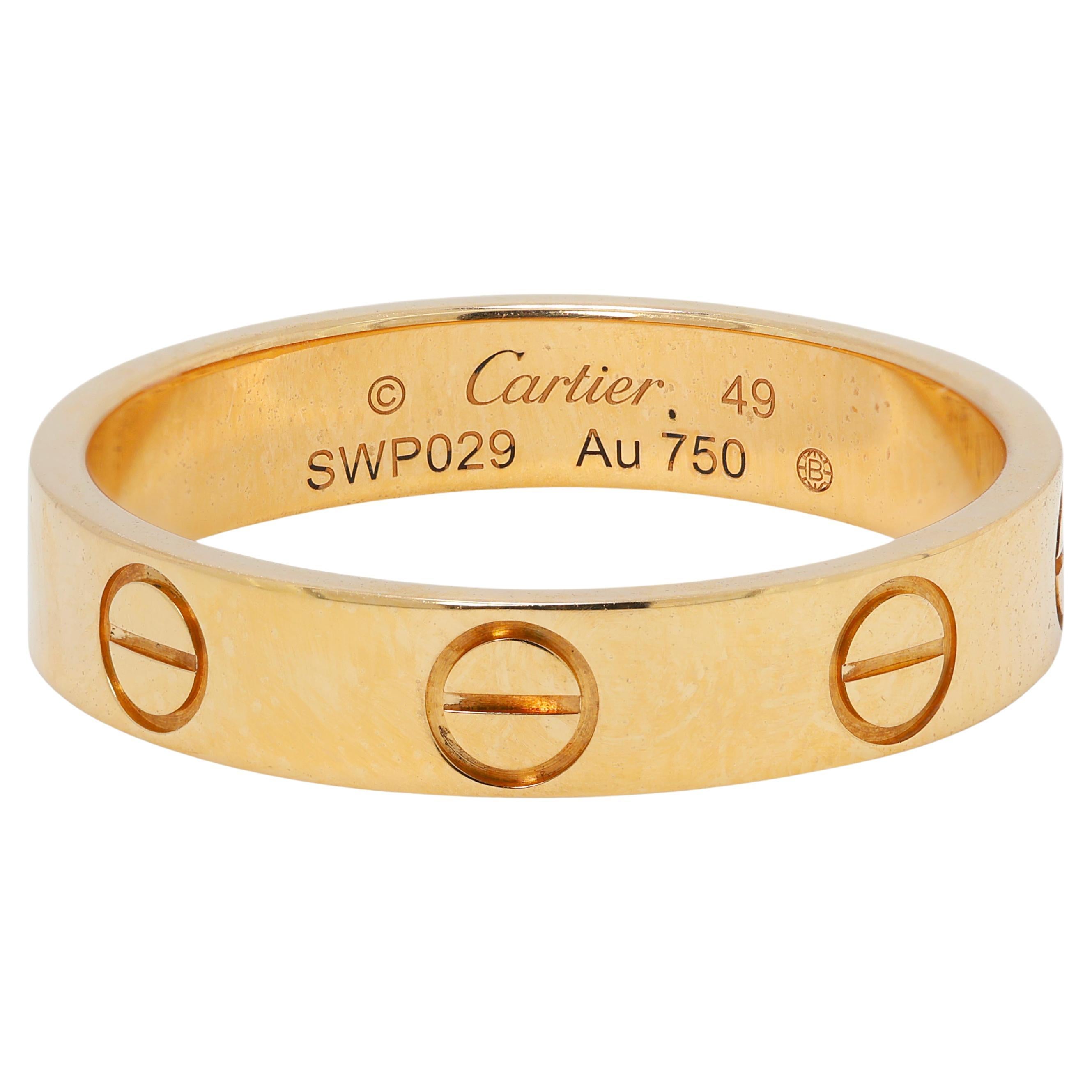 Exquisite 18K Yellow Gold Cartier Ring For Sale at 1stDibs