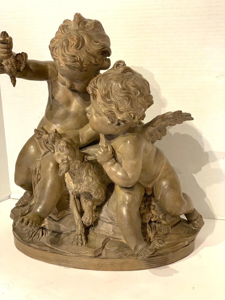 Exquisite 19th Century French Terracotta Grouping in the Style of ...