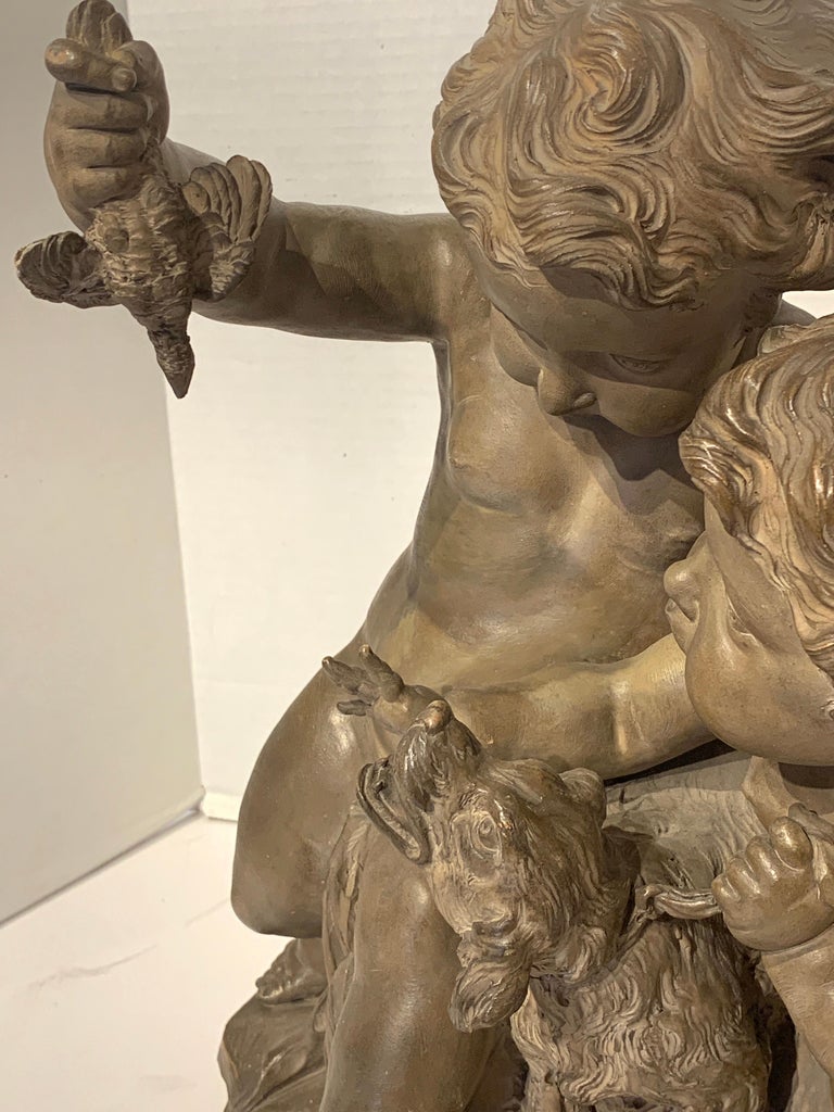 Exquisite 19th Century French Terracotta Grouping in the Style of ...