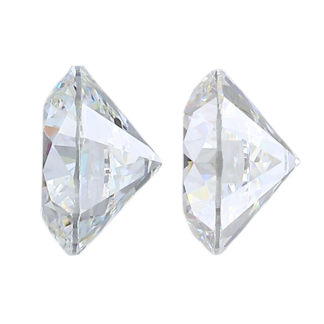 Exquisite 3.03ct Triple Excellent Ideal Cut Pair of Diamonds - GIA ...