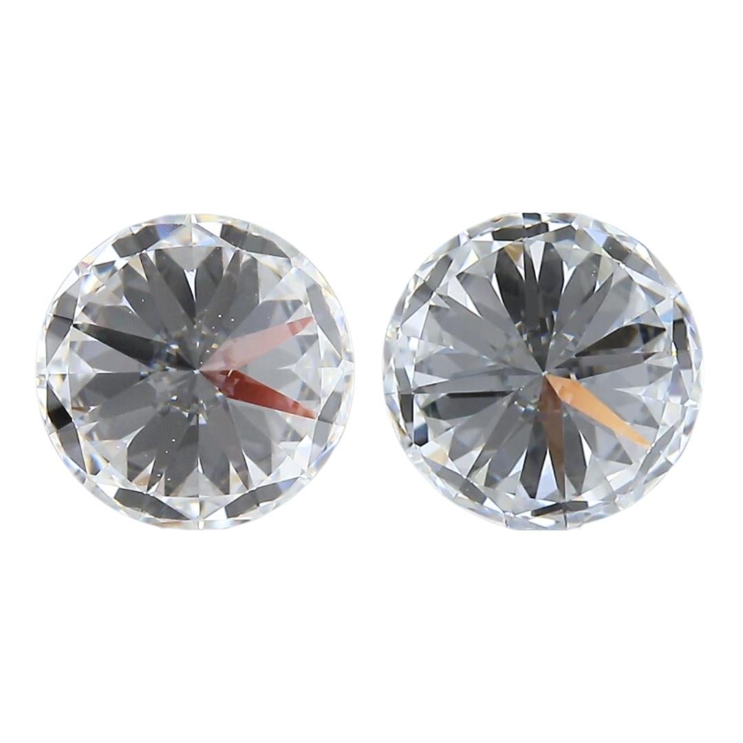 Exquisite 3.03ct Triple Excellent Ideal Cut Pair of Diamonds - GIA ...
