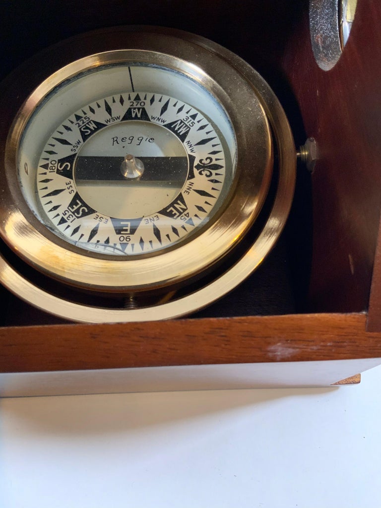 Exquisite Boat Binnacle with Compass For Sale at 1stDibs