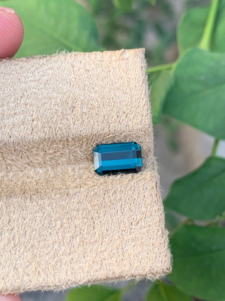 Exquisite Bright Indicolite Tourmaline Gemstone 1.65 Carats Natural ...