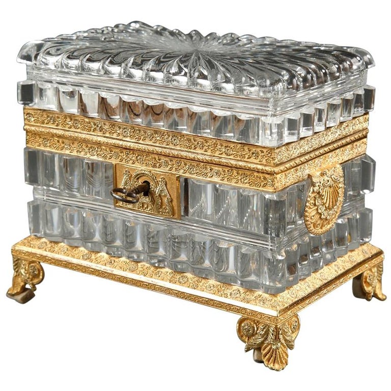 Exquisite Charles X Cut-Crystal Casket at 1stDibs | crystal coffins