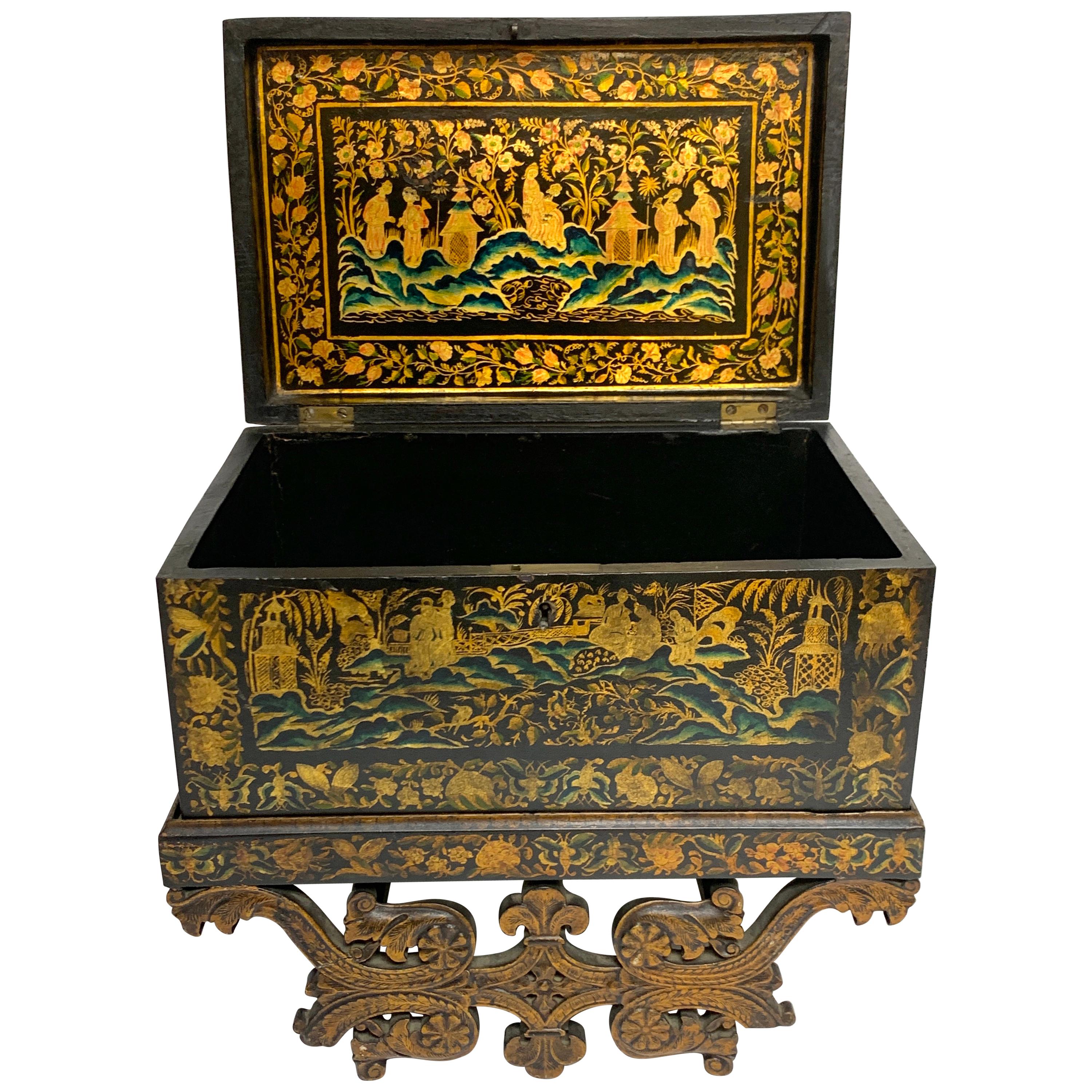 Painted Chinese Lacquer Boxes at 1stDibs
