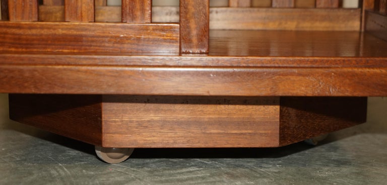Exquisite circa 1920 Antique Art Deco Hardwood Revolving Bookcase Book ...