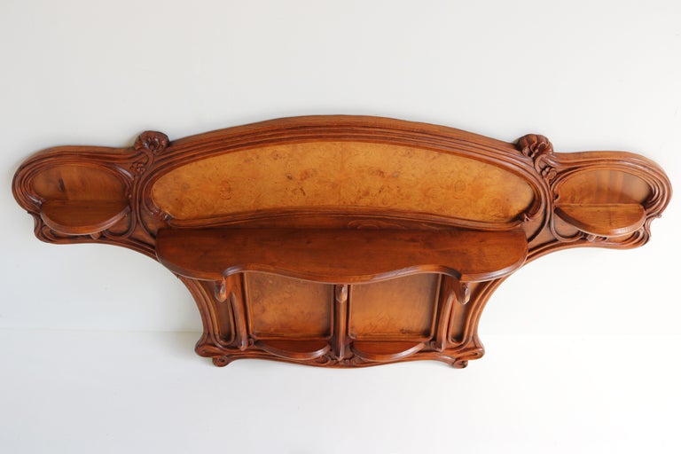 Rare Art Nouveau Wall Shelf by Eugene Gaillard France 1900 Jugendstil ...