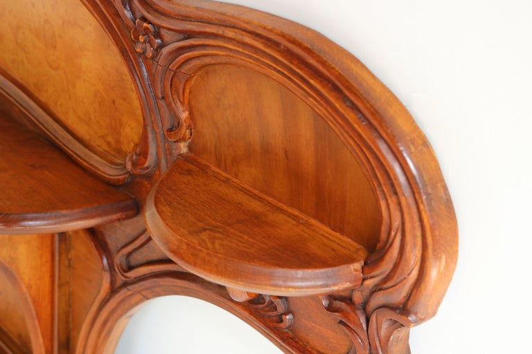 Rare Art Nouveau Wall Shelf by Eugene Gaillard France 1900 Jugendstil ...