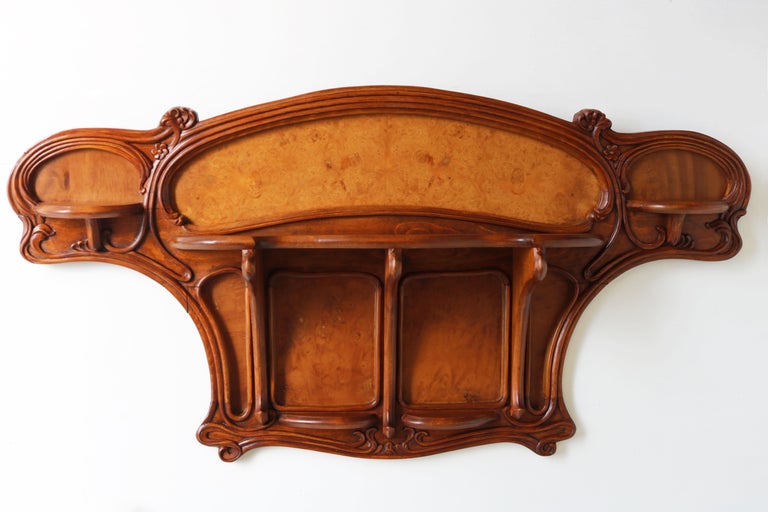 Rare Art Nouveau Wall Shelf by Eugene Gaillard France 1900 Jugendstil ...