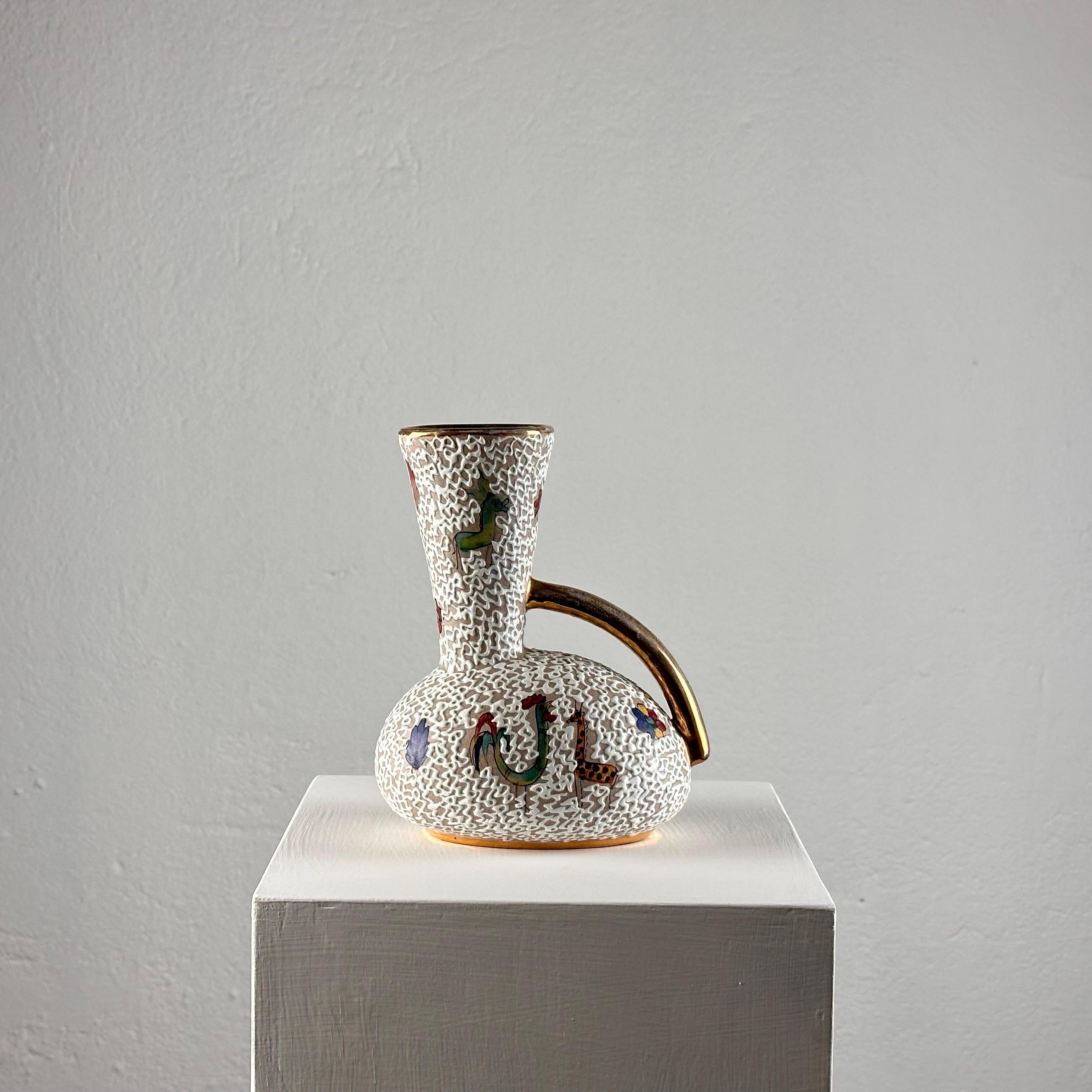 Exquisite Hand-Painted Deruta Ceramic Vase: A 1970s Treasure For Sale ...