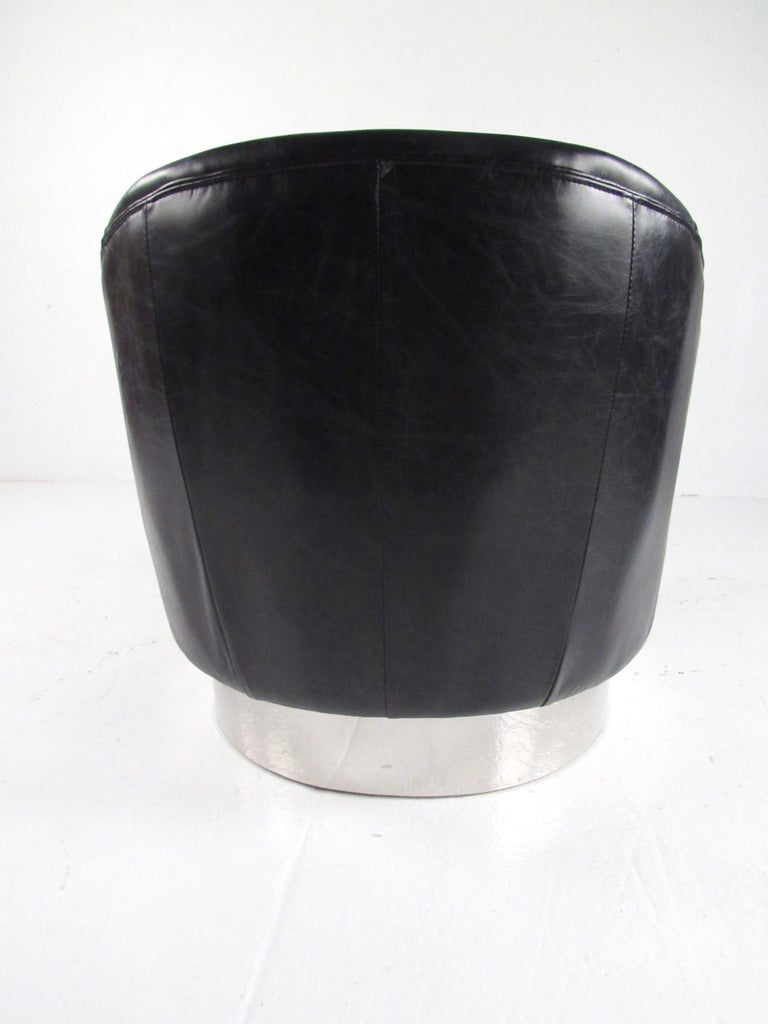 Exquisite Midcentury Club Chairs after Karl Springer For Sale at 1stDibs