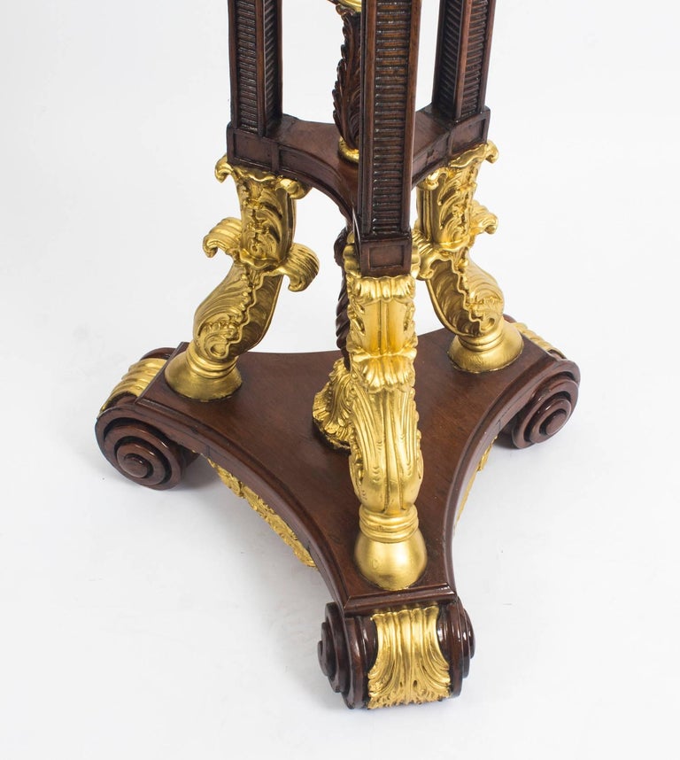 Exquisite Pair of Adam Revival Mahogany Giltwood Pedestals Torcheres at ...
