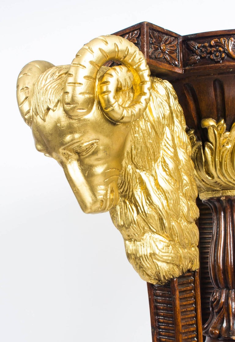 Exquisite Pair of Adam Revival Mahogany Giltwood Pedestals Torcheres at ...