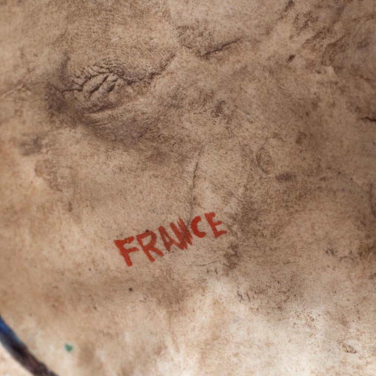 Exquisite Pair of French Art Deco Hand Painted and Glazed Ceramic ...