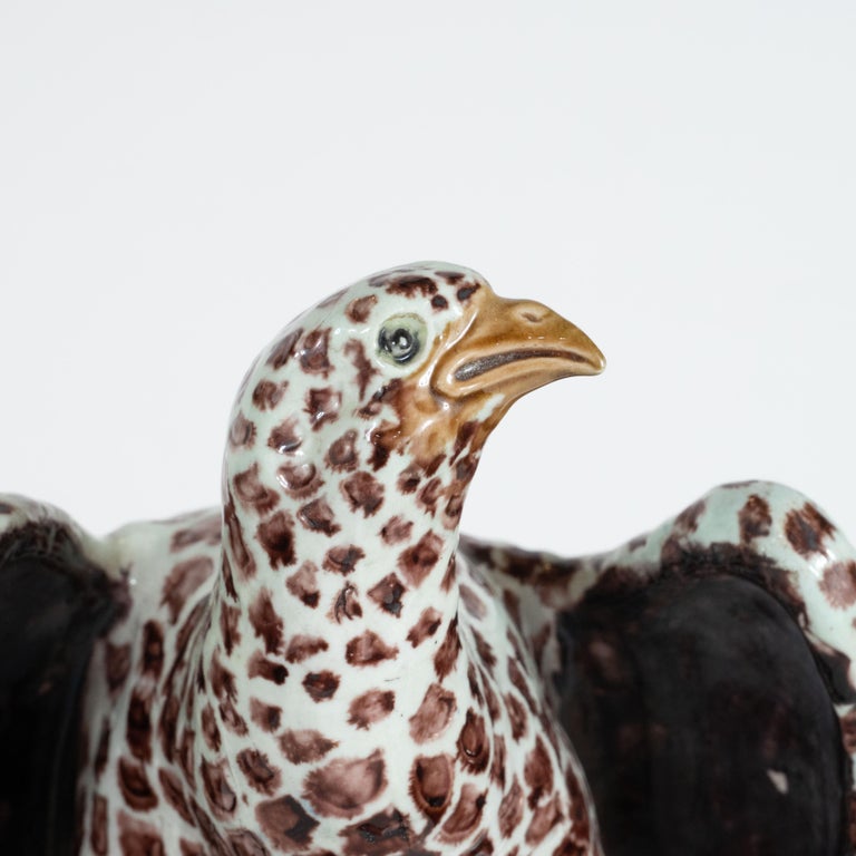 Exquisite Pair of French Art Deco Hand Painted and Glazed Ceramic ...