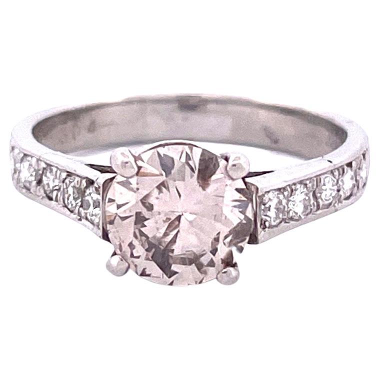 Exquisite Platinum Diamond Ring For Sale at 1stDibs