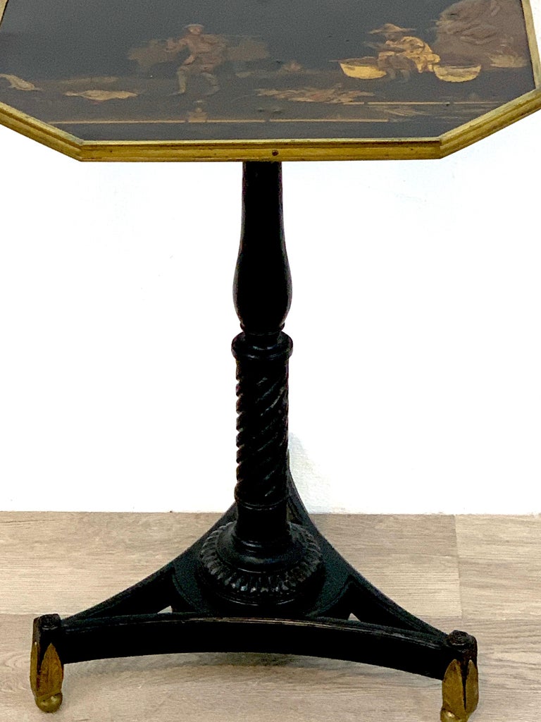 Exquisite Regency Chinoiserie Side Table For Sale at 1stDibs
