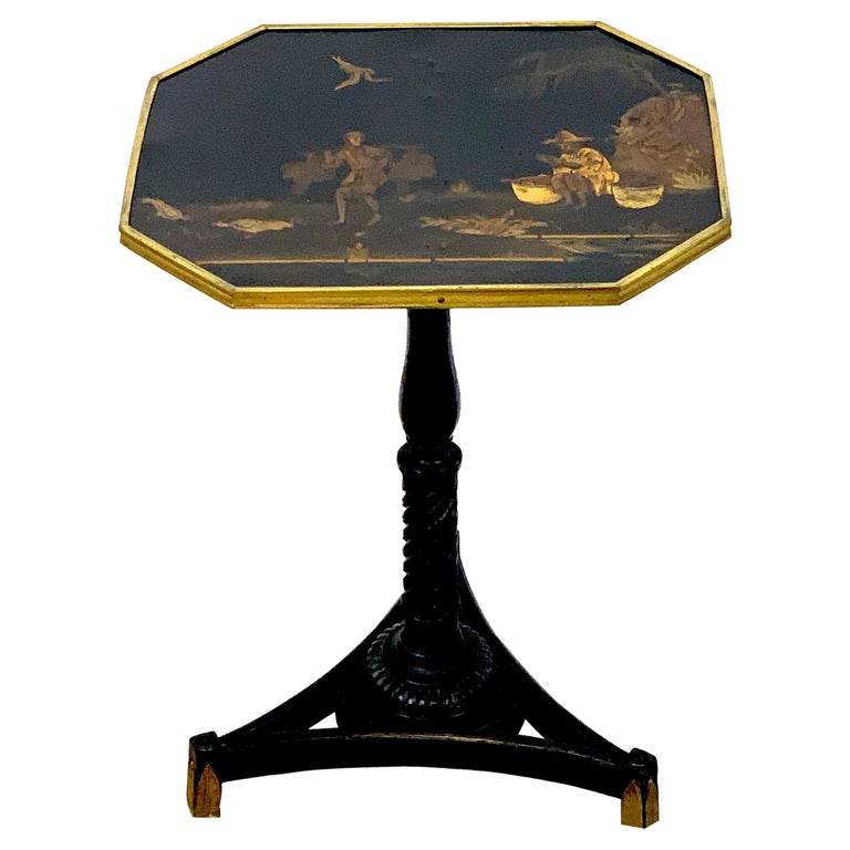 Exquisite Regency Chinoiserie Side Table For Sale at 1stDibs