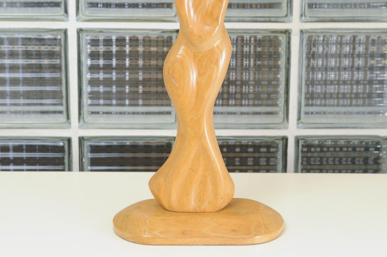 Exquisite Restored Pair of Hand-Carved "Lovers" Lamps by Heifetz, circa ...