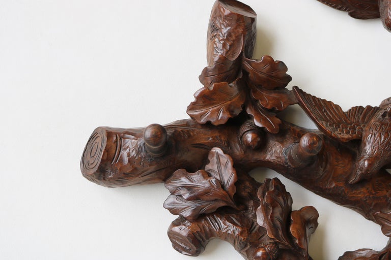 Exquisite Swiss Black Forest ''Eagle'' 19th Century Coat Rack / Hat ...