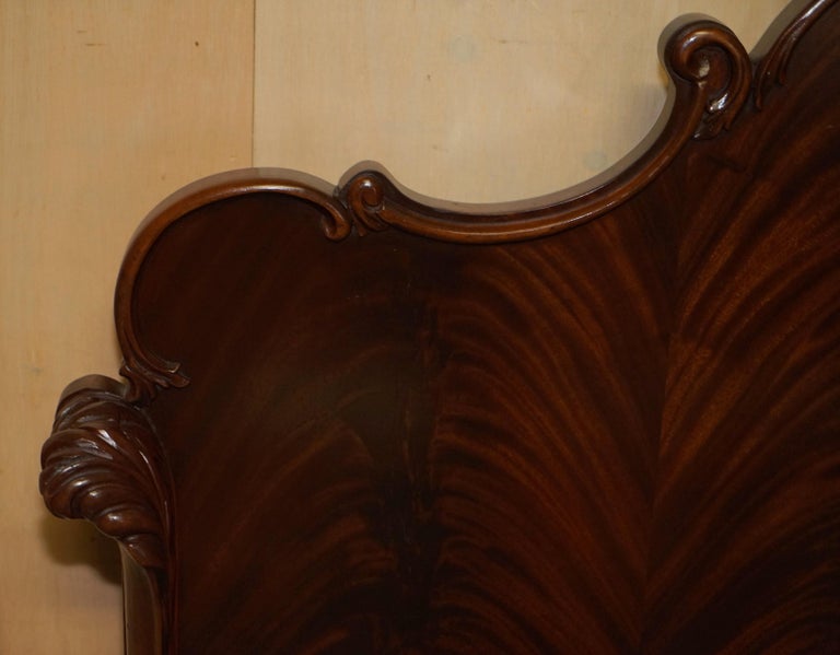 EXQUISITELY CARVED ANTIQUE ViCTORIAN CIRCA 1880 FLAMED HARDWOOD DOUBLE ...