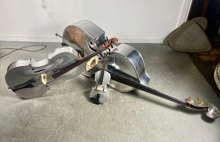 Exstremely Rare Collection Alcoa Aluminum String Instruments, Bass ...