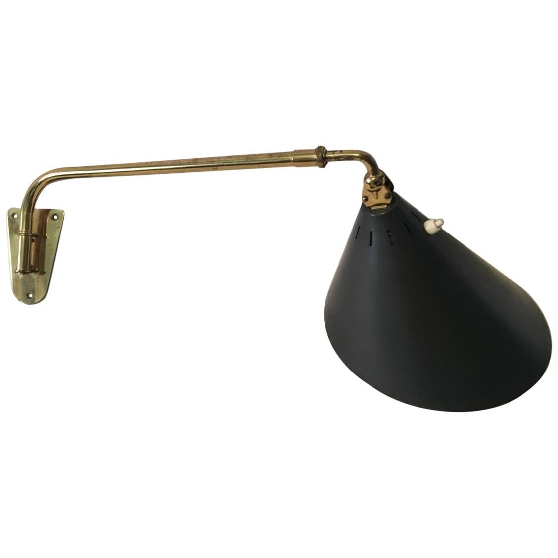 Extendable Architects Wall Reading Lamp, Germany, 1960s For Sale at 1stDibs