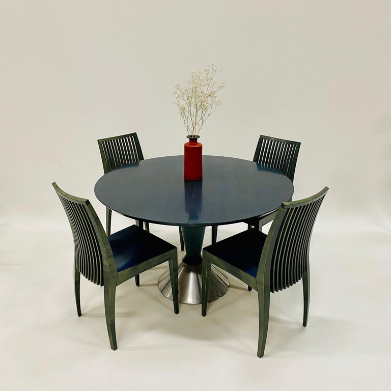 Extendable Dining Room Table Set by Wolf Schmidt-Bandelow, 1980s For ...