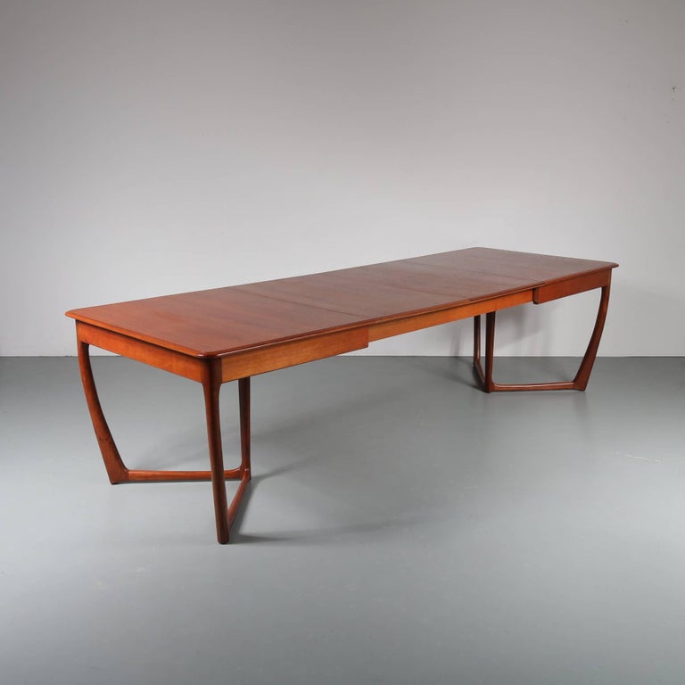 Extendable Dining Table by Beithcraft in Scotland, 1950s at 1stDibs