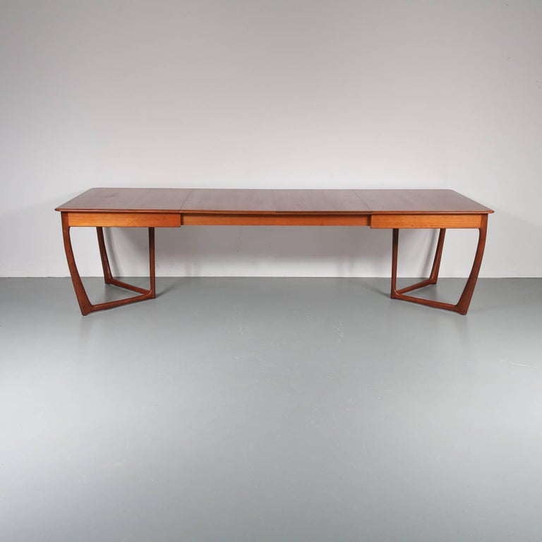 Extendable Dining Table by Beithcraft in Scotland, 1950s at 1stDibs