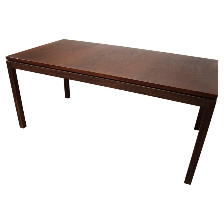 Extendable Dining Table in Wengé Wood, 1960s For Sale at 1stDibs
