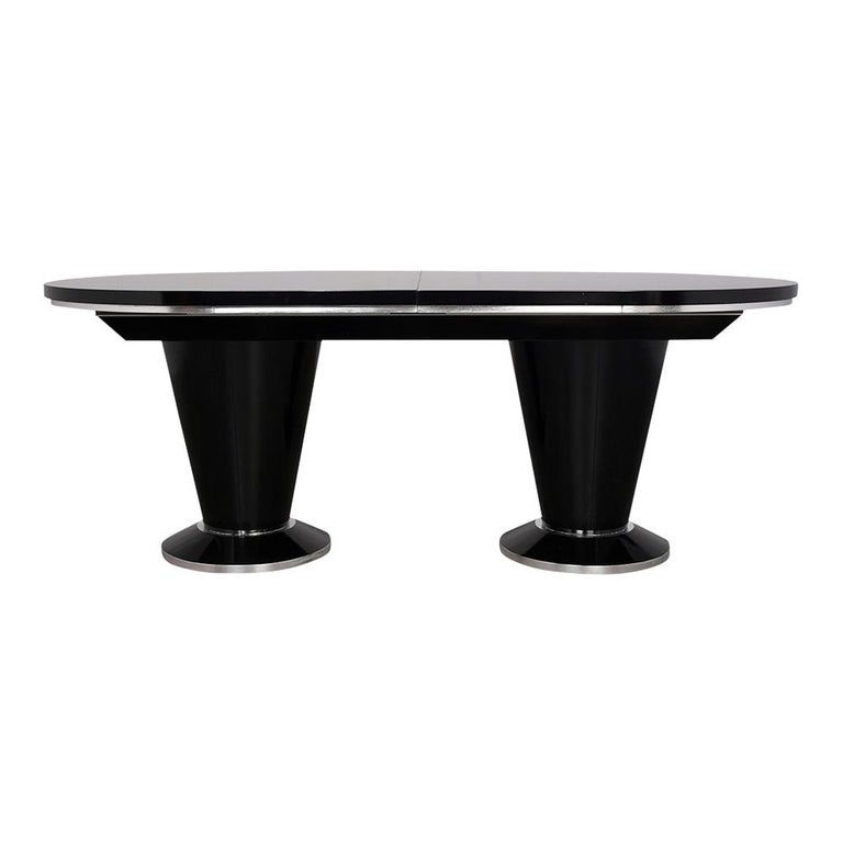 Modern Extendable Oval Dining Table at 1stDibs