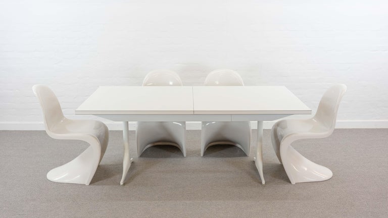 Extendable Pedestal Dining Table by George Nelson for Herman Miller For Sale at 1stDibs