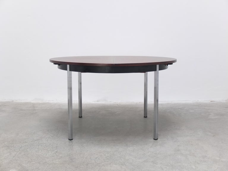 Extendable Round Dining Table by Alfred Hendrickx for Belform, 1960s ...
