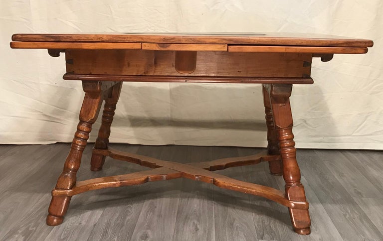 Extendable Swiss Farm Dining Table from the Baroque Period, 18th C at ...