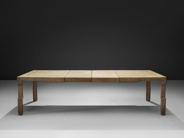 Extendable Table of Goatskin for Italy, 1930s For Sale at 1stDibs