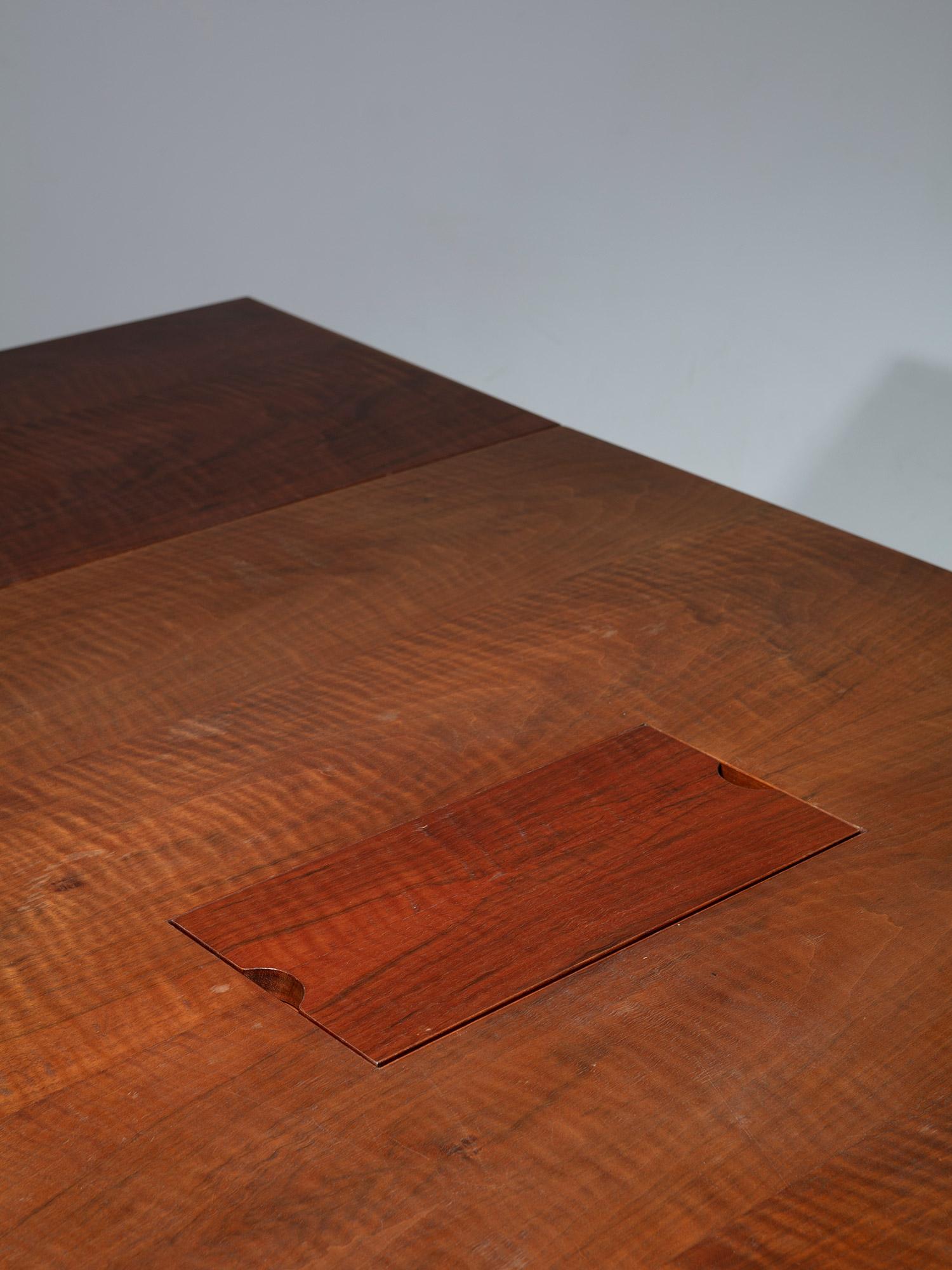 Extendible Squared Dining Table by Silvio Coppola for Bernini, Italy ...