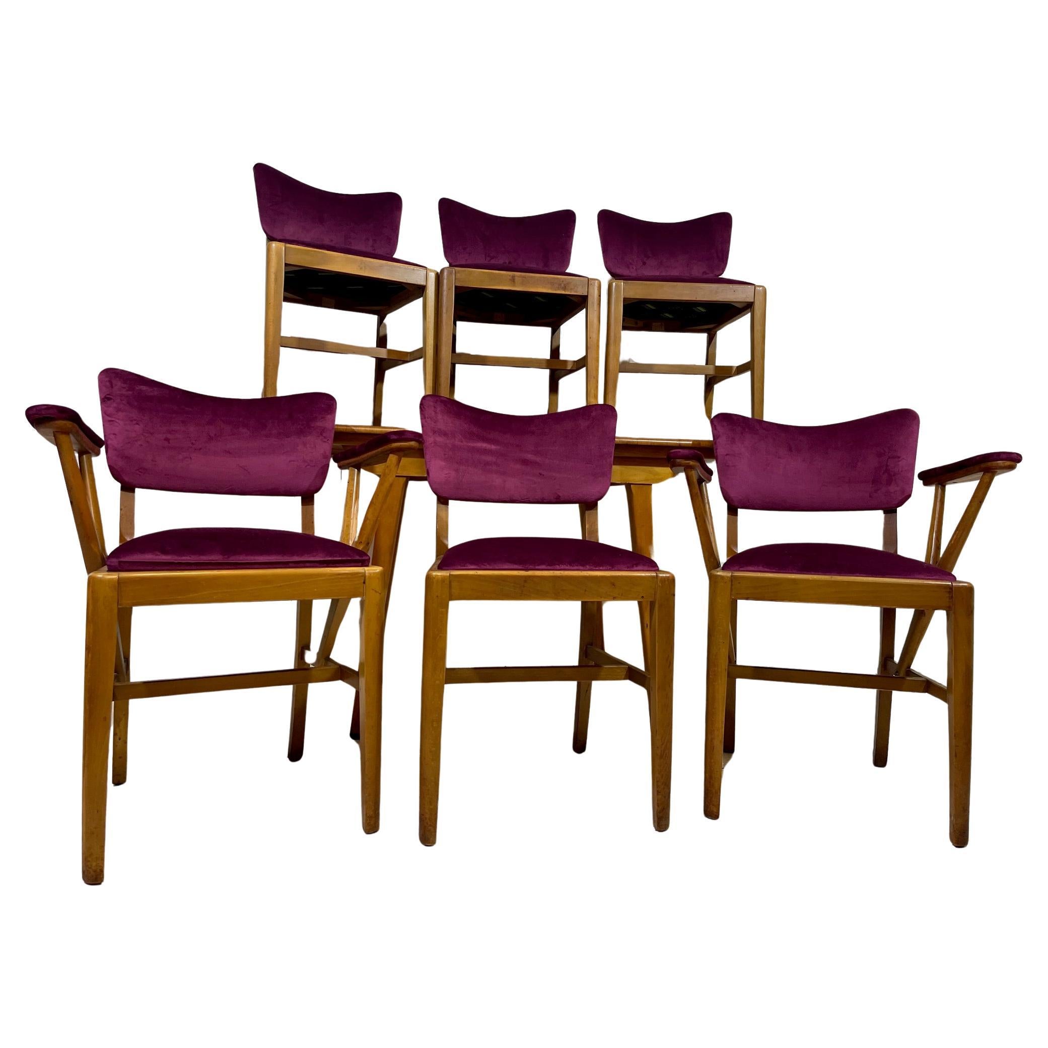 Copenart by Morganton Mid Century Walnut Expandable Dining Table and 4 ...