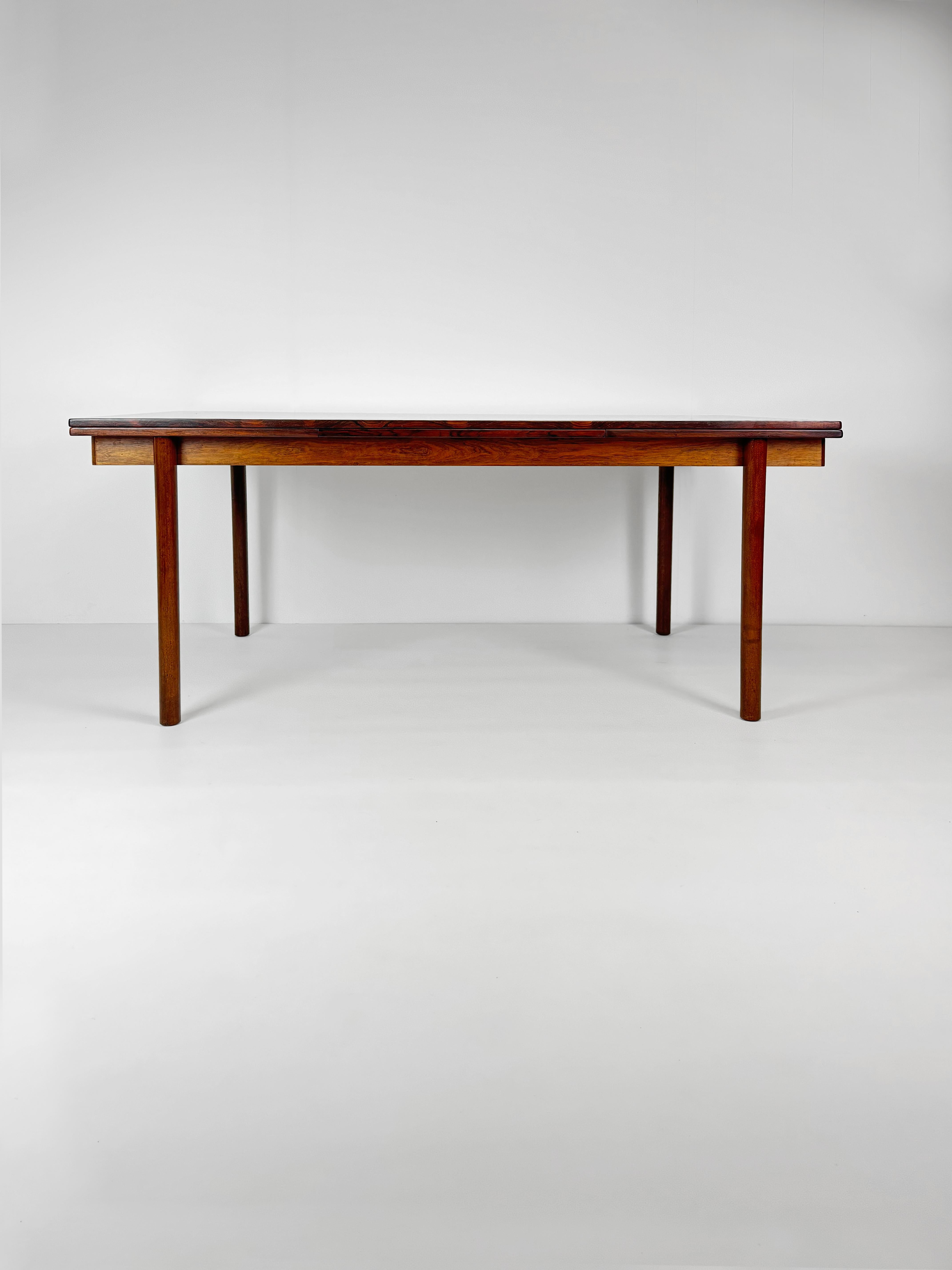Extending Rosewood Dining Table, Denmark 1960's For Sale at 1stDibs