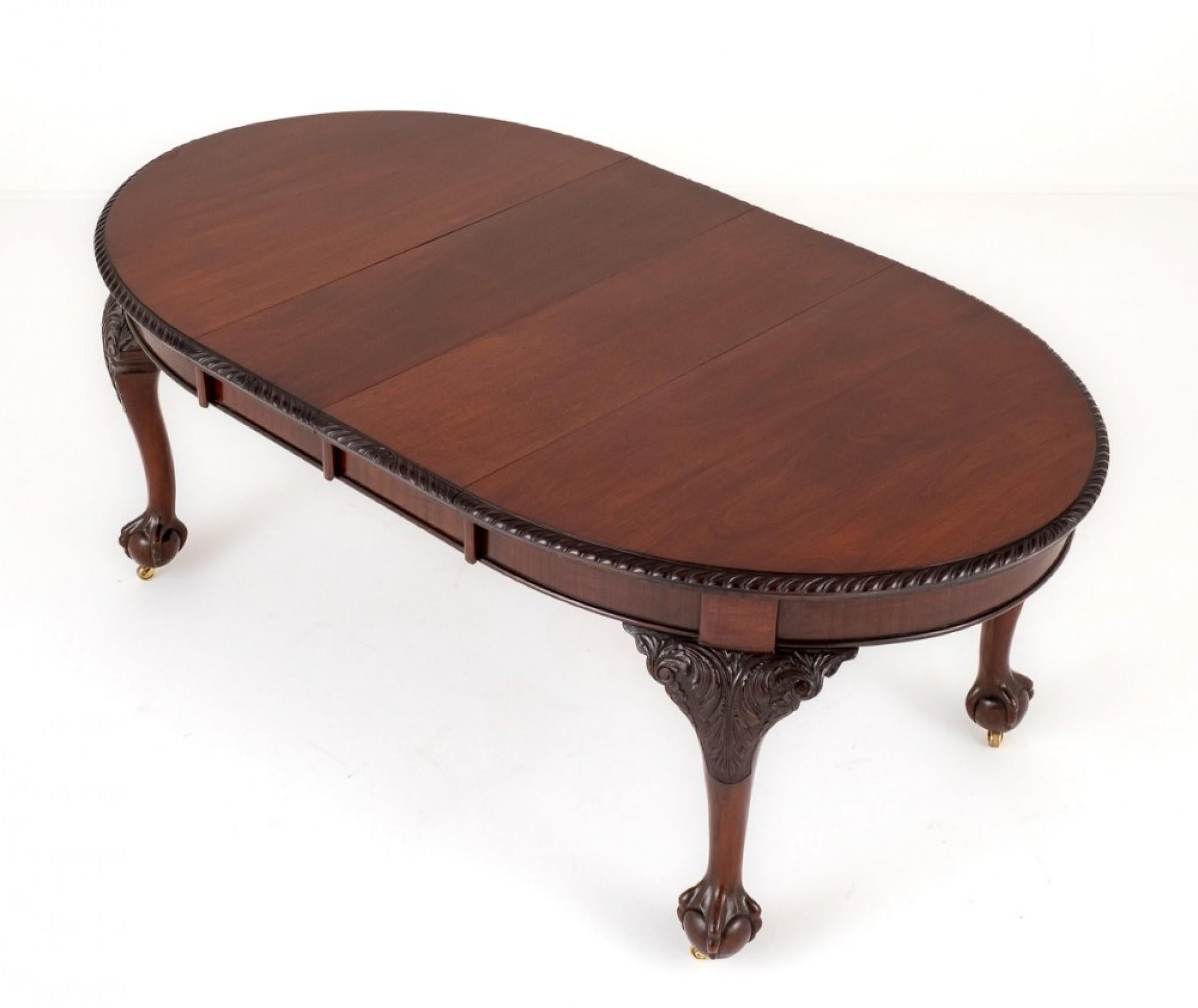 Extending Victorian Dining Table Mahogany, 1890 For Sale at 1stDibs