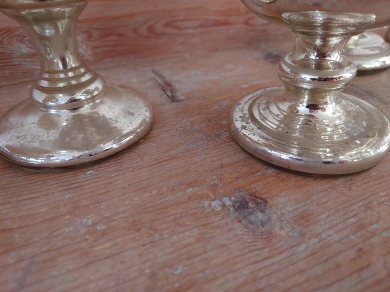 Extensive Collection of 14 Pieces Antique Early Mercury Glass For Sale ...