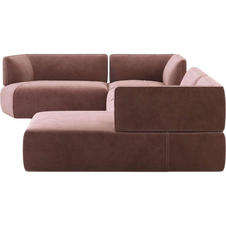 Extra Deep Sectional Sofa Made to Order in Performance Fabric For Sale ...