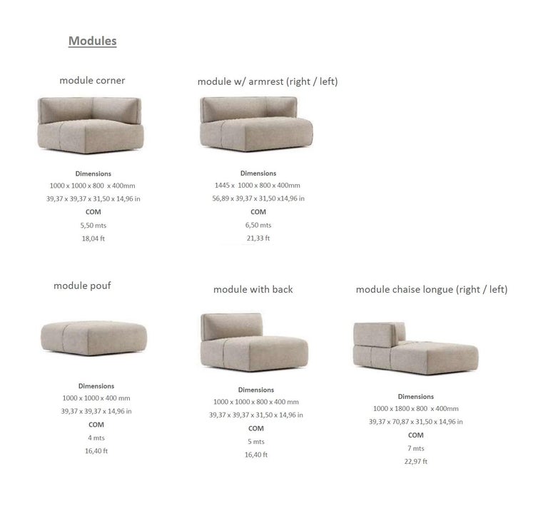 Extra Deep Sectional Sofa Made to Order in Performance Fabric For Sale ...