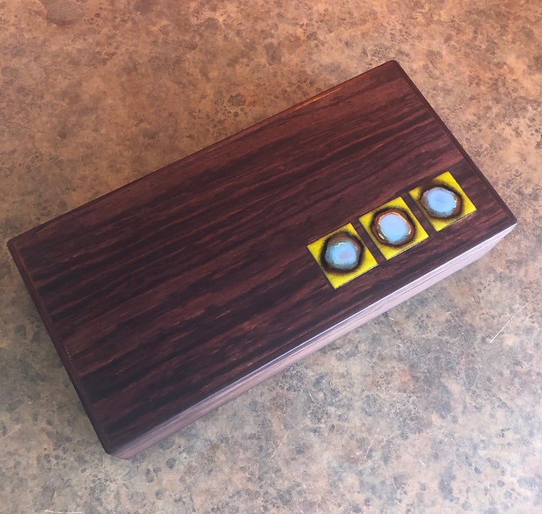 Extra Large Bodil Eje Danish Rosewood Box / Humidor by Alfred Klitgaard ...