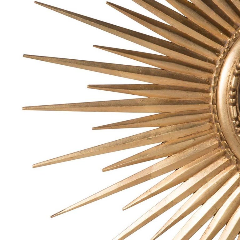 Extra Large Carved Wood Sunburst Mirror, 1940s at 1stDibs | extra large ...