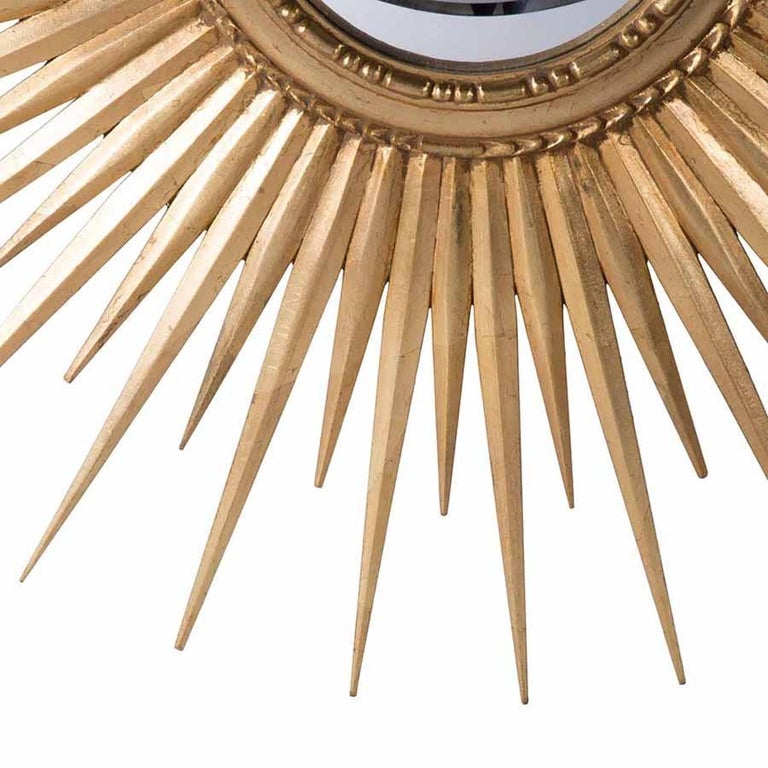 Extra Large Carved Wood Sunburst Mirror, 1940s at 1stDibs | extra large ...