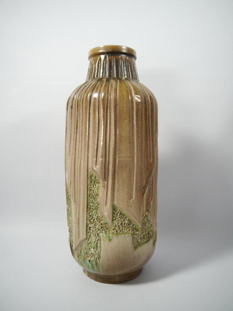 Extra Large Ceramic Floor Vase by Kråkerøy, Norway 1960s at 1stDibs