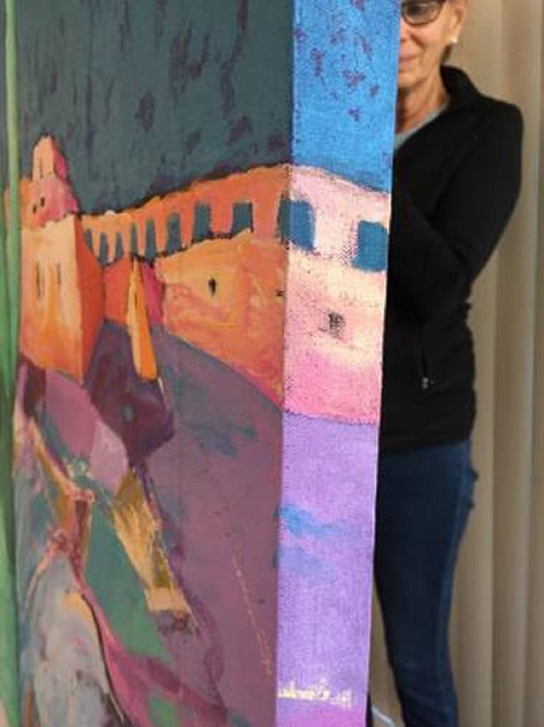 Extra Large Contemporary Oil Painting on Canvas by Downe Burns For Sale ...