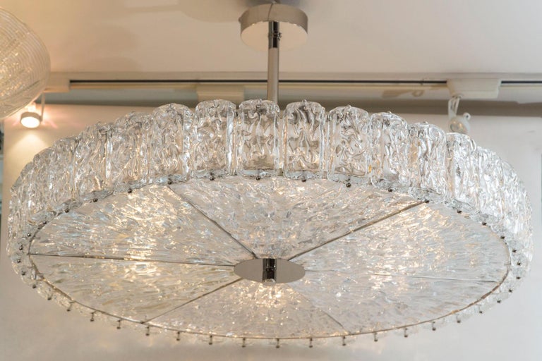 Extra Large Custom Ice Block Ceiling Fixture For Sale at 1stDibs