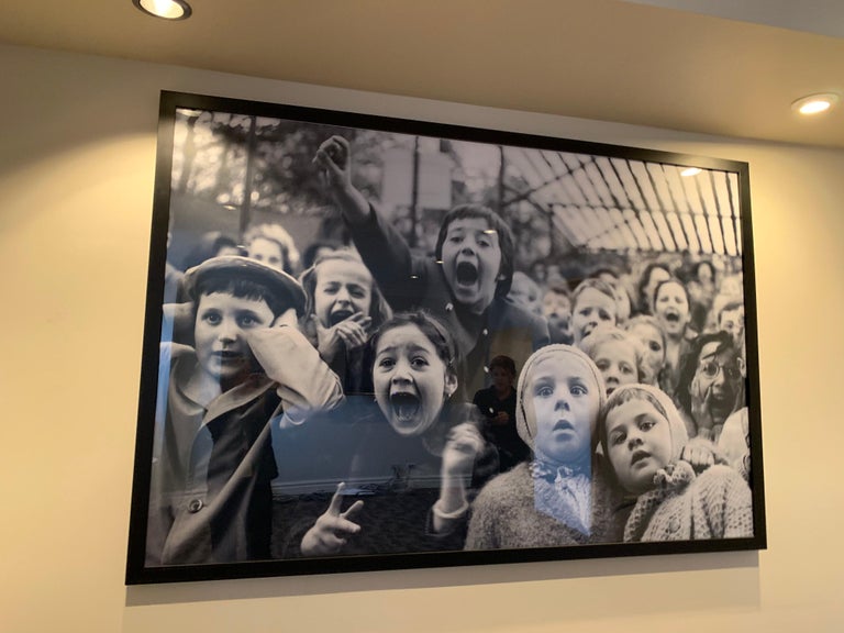 Extra Large Framed Poster of Photograph "Children at a Puppet Show ...